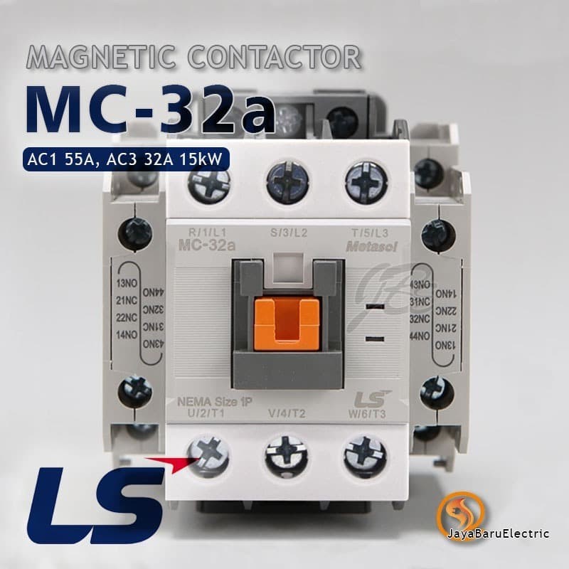 Jual Kontaktor / Contactor LS MC-32a MC32a 110V 220V 380V AC Coil ...