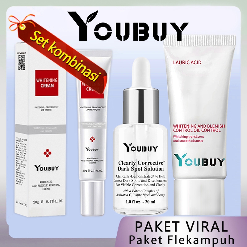 Jual YOUBUY Paket flek skincare - cream flek asli - 1paket glowing ...