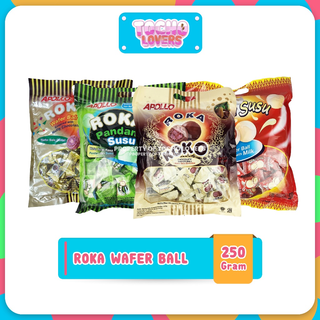 Jual Apollo Roka Wafer Ball Salut Coklat Kacang Snack Cemilan Manis ...