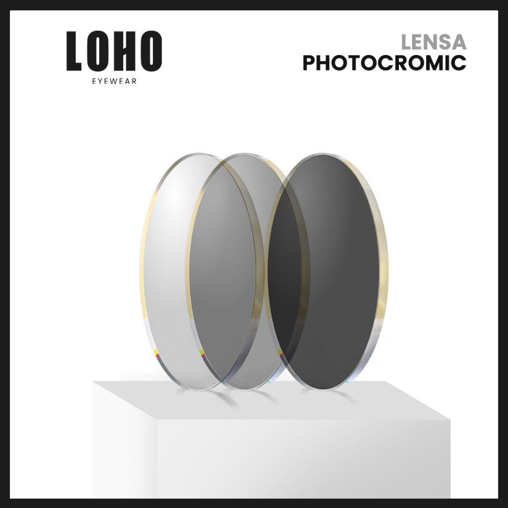 Jual LOHO Lensa Kacamata Photochromic Minus/Plus/Silinder Lensa ...