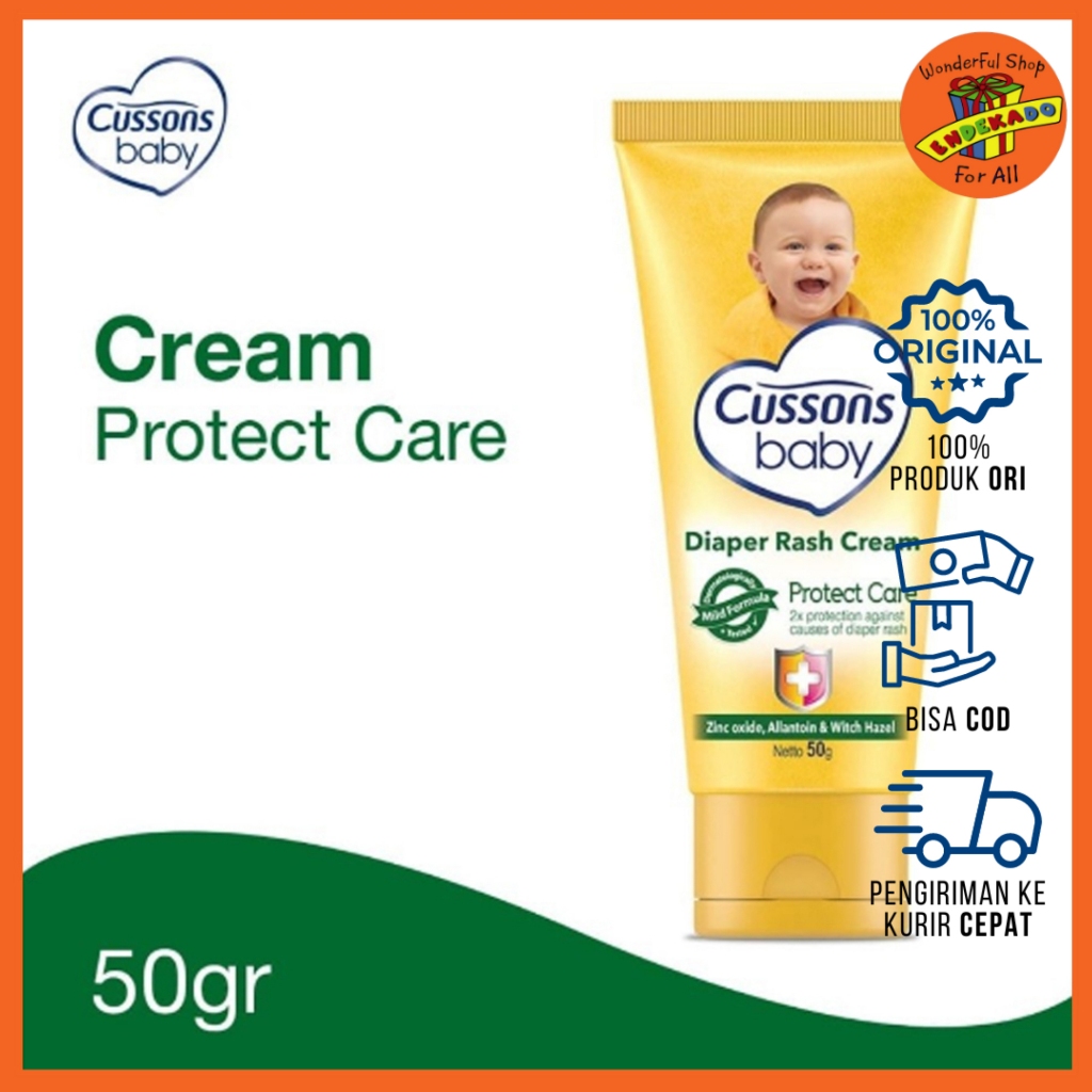 Jual CUSSONS Baby Diaper Rash Cream Protect Care 50g | Shopee Indonesia