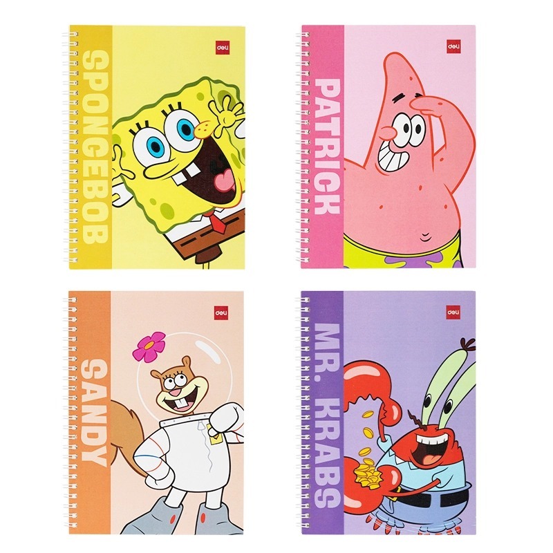 Jual DELI - BUKU SPIRAL / NOTEBOOK / BUKU CATATAN SPONGEBOB SQUAREPANTS ...