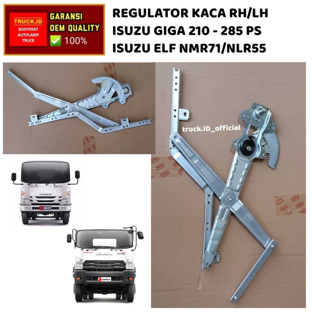 Jual REGULATOR PUTARAN KACA PINTU ISUZU GIGA/NMR/NLR RH ATAU LH ...