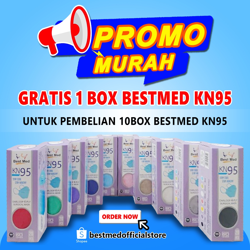 Jual Masker KN95 BEST MED- Box isi 20 | Shopee Indonesia