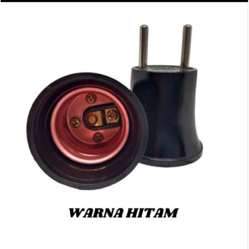 Jual FITTING COLOK LAMPU E27 HITAM - WH | Shopee Indonesia