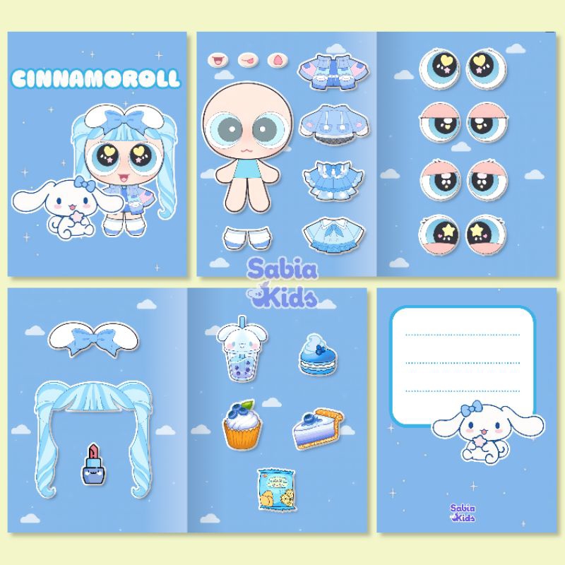 Jual Busy Book Sanrio Paper Book Kuromi My Melody Cinnamoroll ...