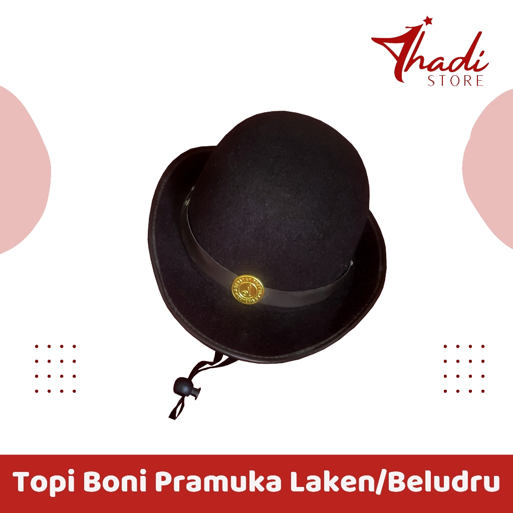 Jual Topi Boni Laken/Beludru, Topi Boni Pramuka Putri | Shopee Indonesia