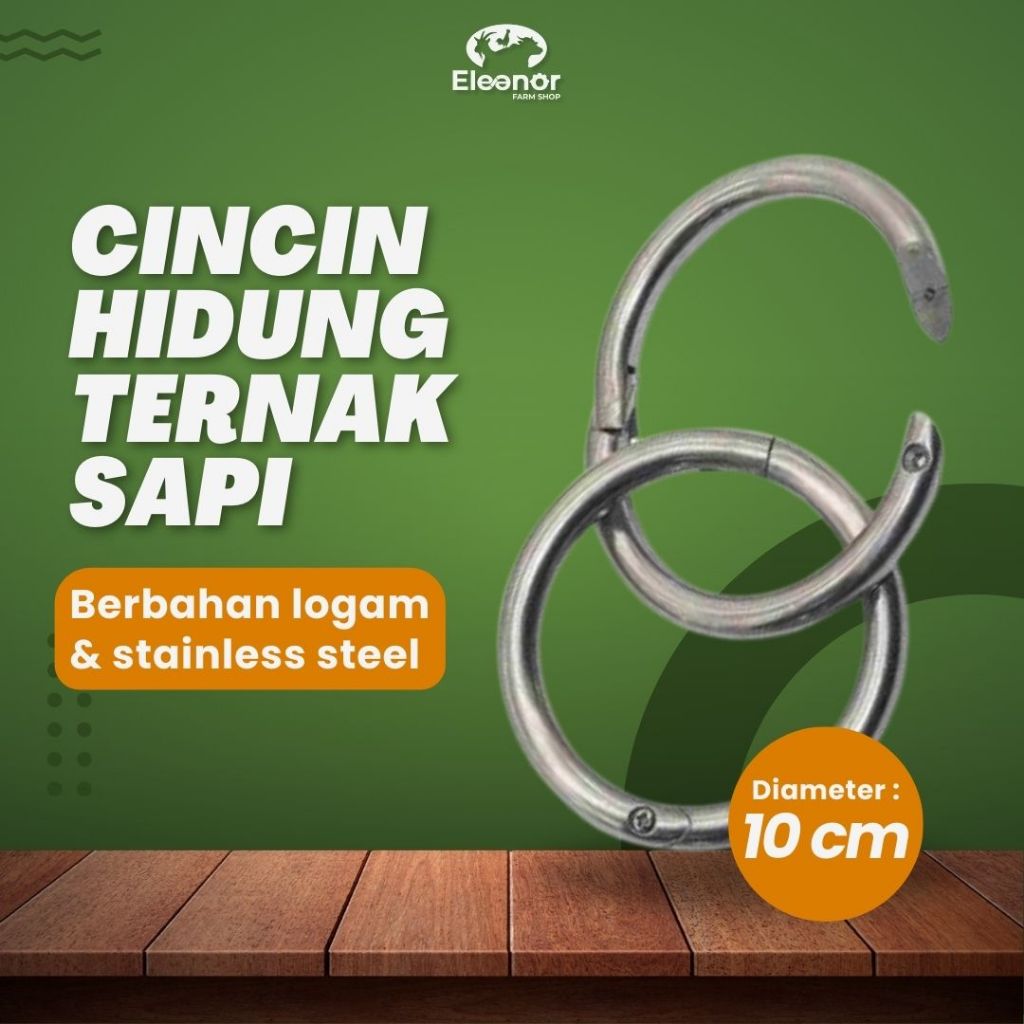 Jual Bull Ring Anting Hidung Sapi Kerbau Lembu Diameter 8 cm dan 9 cm ...