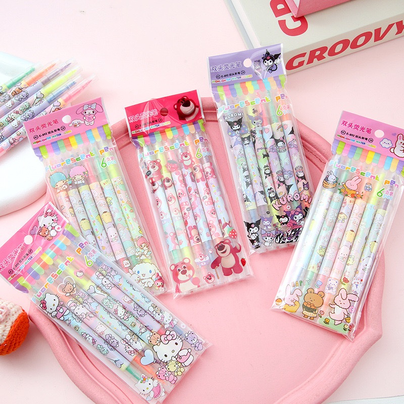 Jual HIGHLIGHTER PEN 1PAX 3PCS PULPEN STABILO 6 WARNA | Shopee Indonesia