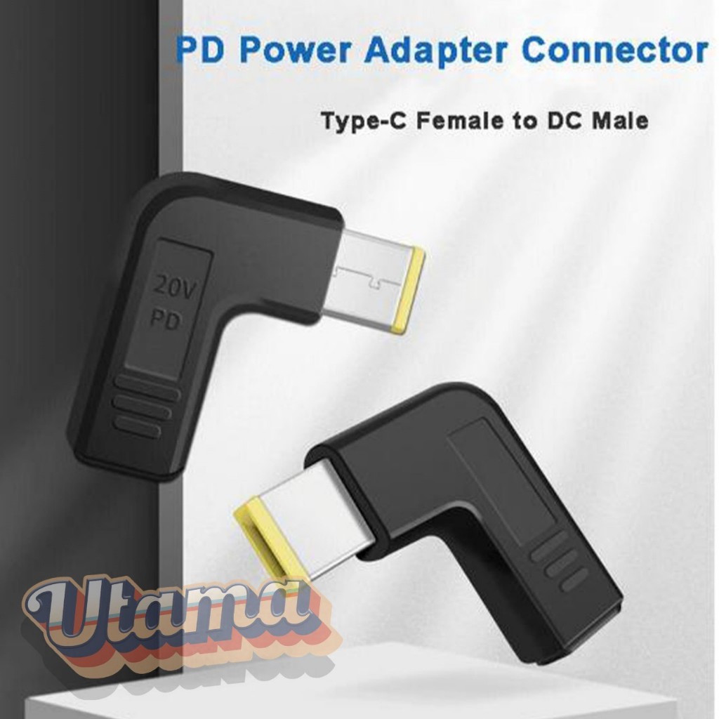 Jual Type C To PD Colokan Port Persegi Lenovo Laptop Charger 6mm * 10mm ...