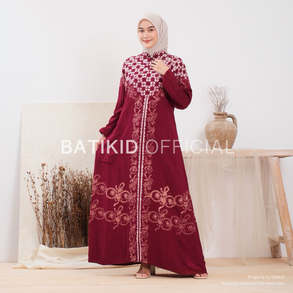 Jual GAMIS MALAMAN - TOKYO MAROON | Shopee Indonesia