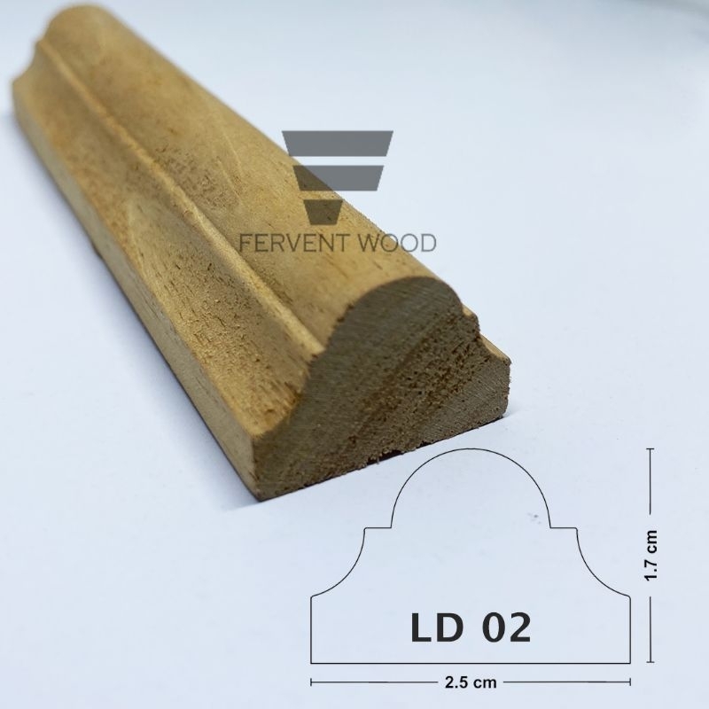 Jual FERVENT WOOD Wall Moulding Kayu Lis Profil Dinding Panjang 2m ...