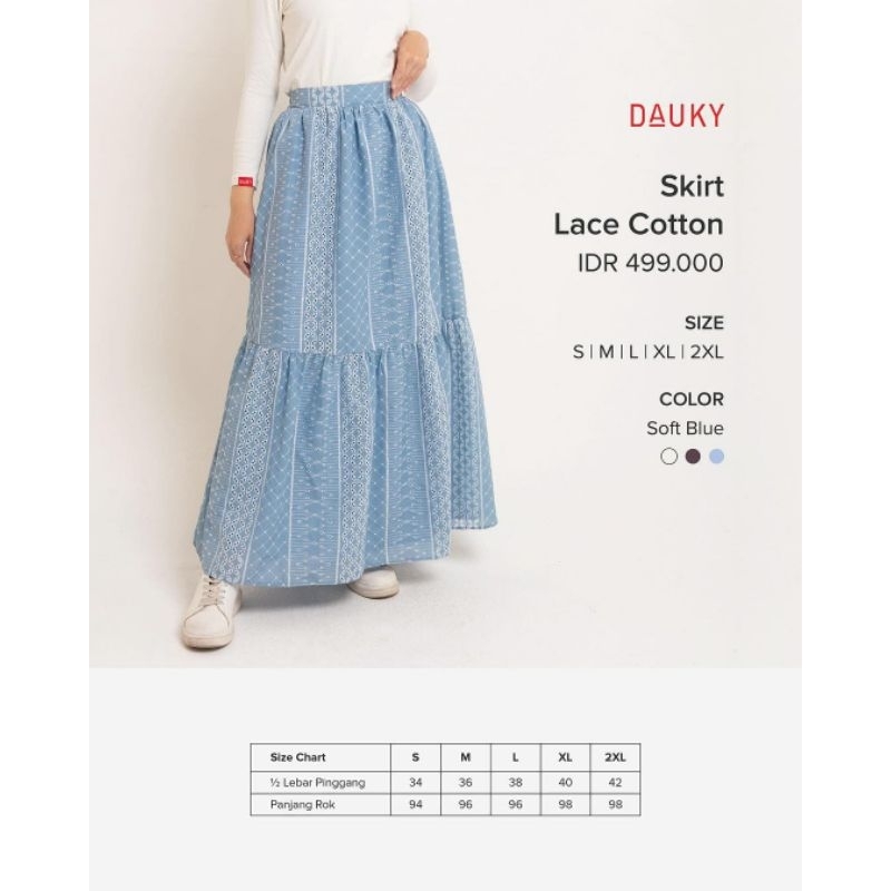 Jual Skirt Lace Cotton Bawahan Rok Renda Dauky Fashion | Shopee Indonesia