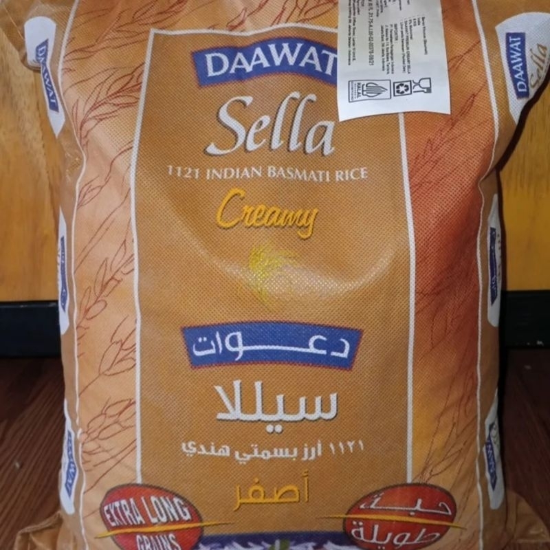 Jual beras basmati Daawat Creamy Sella - 5kg | Shopee Indonesia