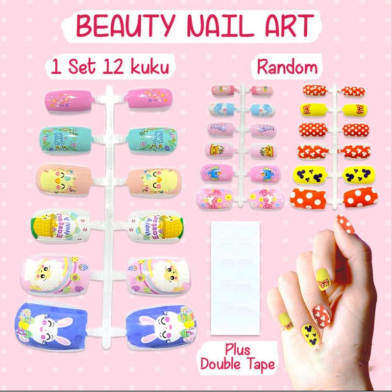 Jual KUKU BATIK LEMBAR ISI 20PC / NAIL ART / KUKU PALSU ANAK / MAINAN ...