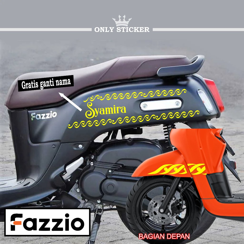 Jual STICKER CUTTING FAZZIO MOTIF 12 / STRIPING FAZZIO / STICKER CUTTING/YAMAHA FAZZIO/NEW ...