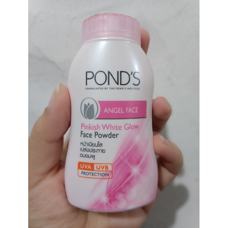 Jual Pond's Angel Face Pinkish face powder white glow 50gr | Shopee ...