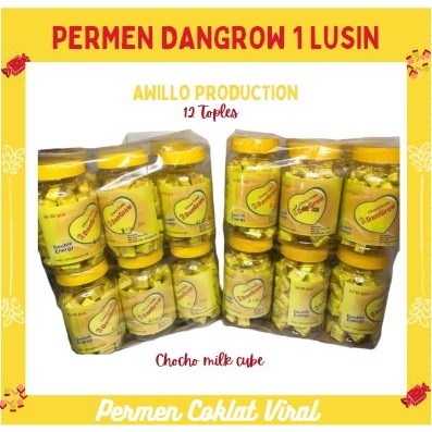 Jual PROMO! DANGROW CANDY CUBE PERMEN VIRAL 1 Llusin/ 12 Toples ...