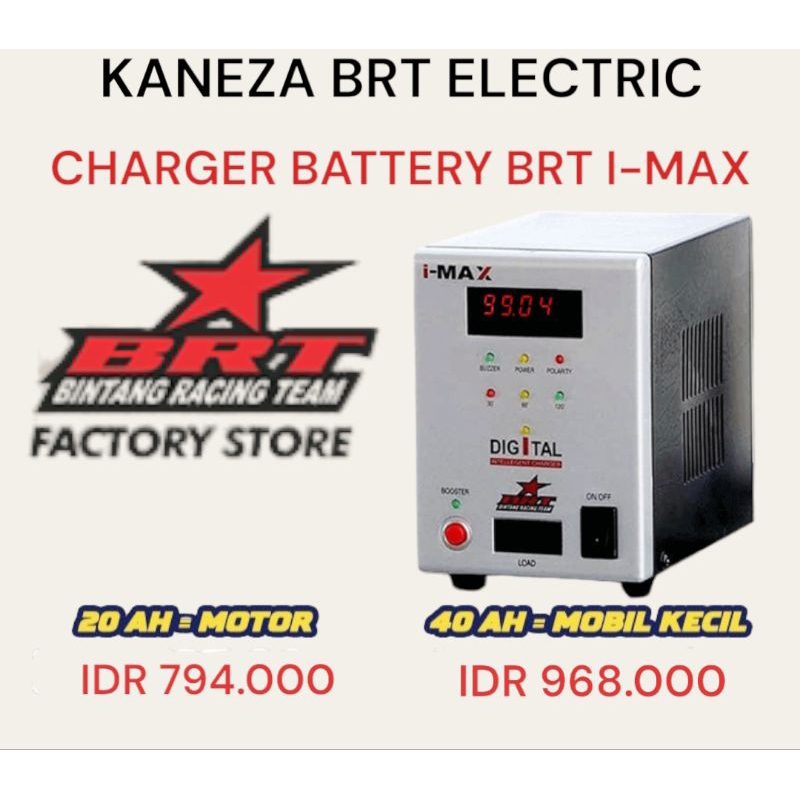 Jual charger battery BRT I-MAX aki basah dan aki kering motor dan mobil 20 AH 40 AH 20 AMPERE 40 ...