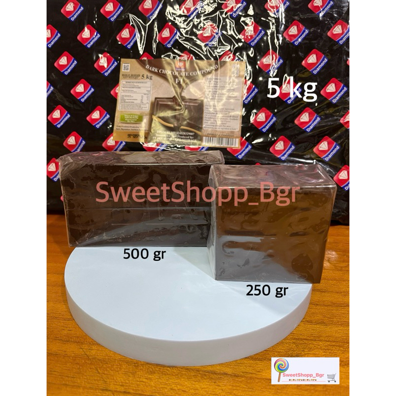 Jual Diamond Dark Chocolate Compound / Coklat Batangan / Coklat Blok ...