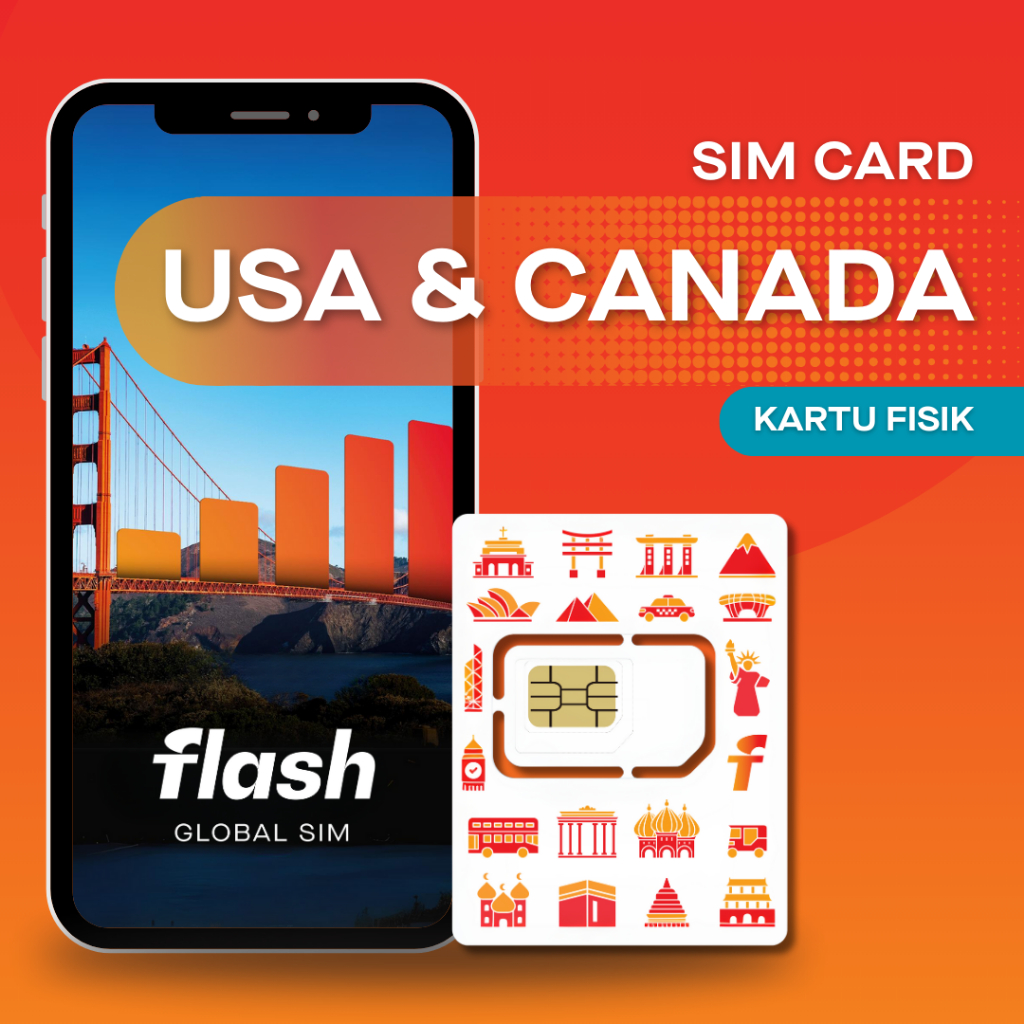 Jual SIM Card USA & Canada Unlimited Internet Flash Global SIM (5-15 ...
