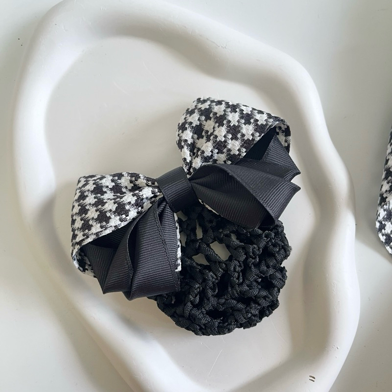 Jual Elribbon- Hairnet Hitam - Jepitan rambut Hairnet Houndstooth ...