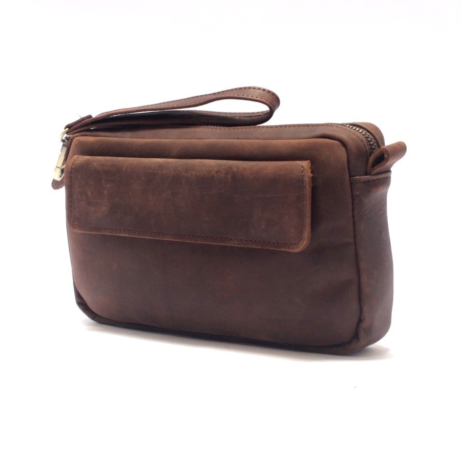 Jual Clutch pria wanita kulit asli pouch hand bag / Tas tangan Kulit ...