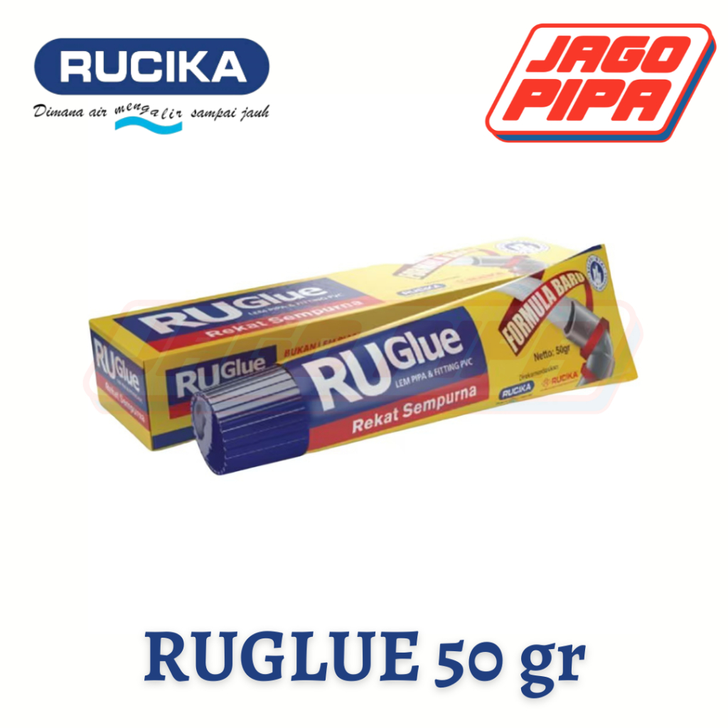 Jual Lem PVC RUGlue Tube 50 Gram Rucika Odol 50gr Truglue | Shopee ...