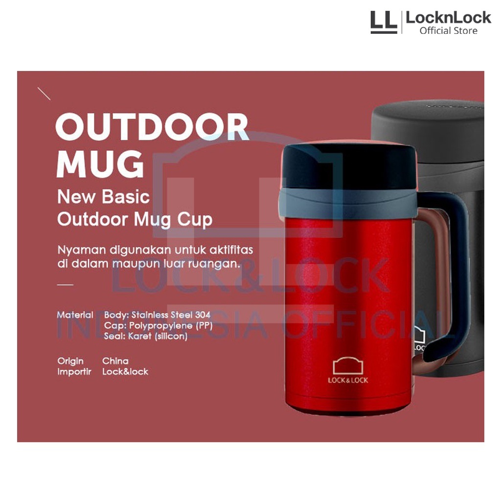 Jual LocknLock New Basic Table Mug Panas & Dingin 500mL | Shopee Indonesia