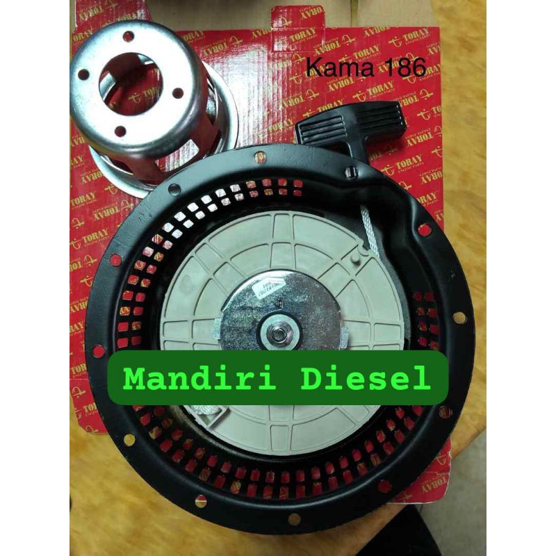 Jual 186F / 186FA recoil stater + mangkok tarikan engkolan mesin KAMA ...