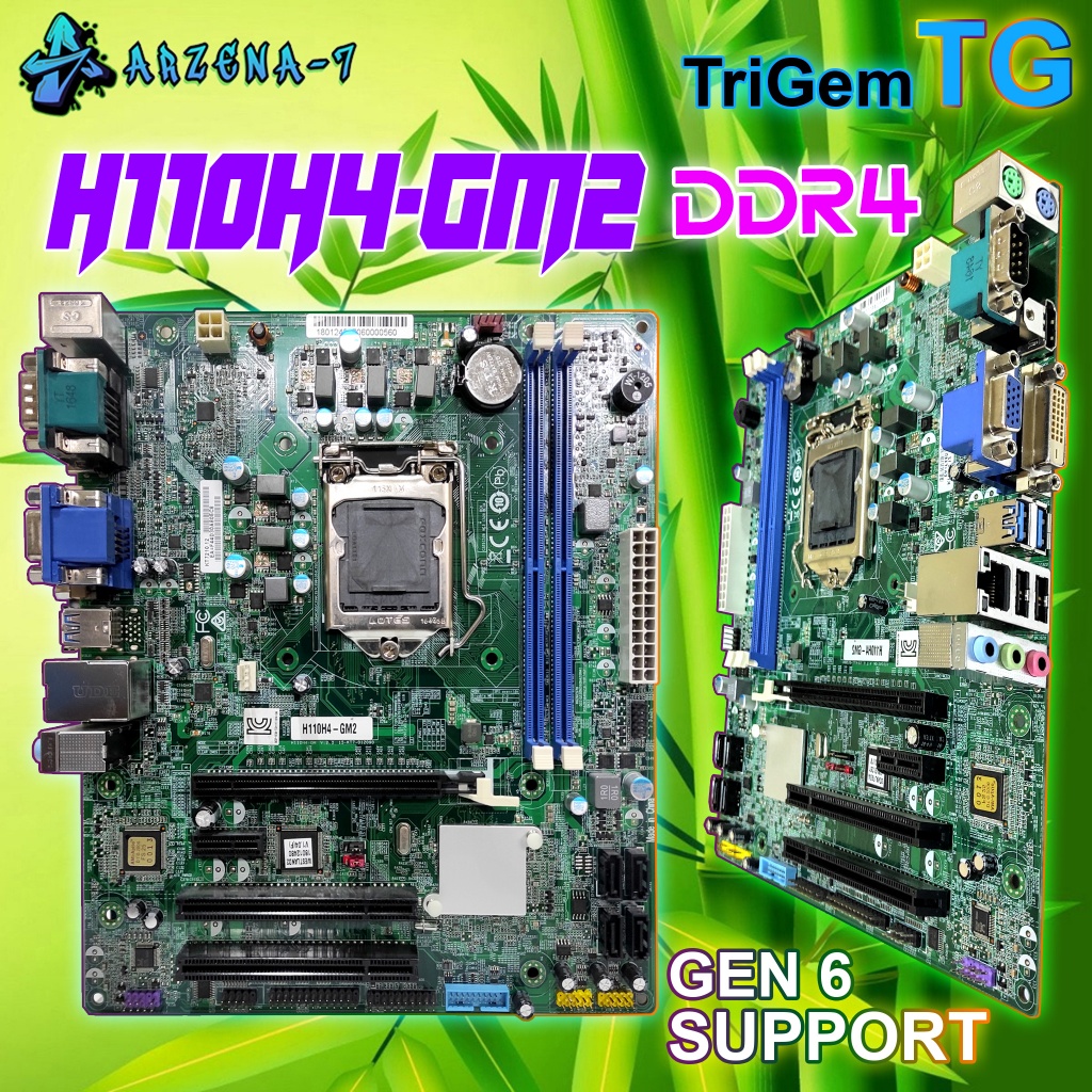 Jual Motherboard Lga 1151 Trigem H110 Ddr4 Support Proc Gen 6 | Shopee ...