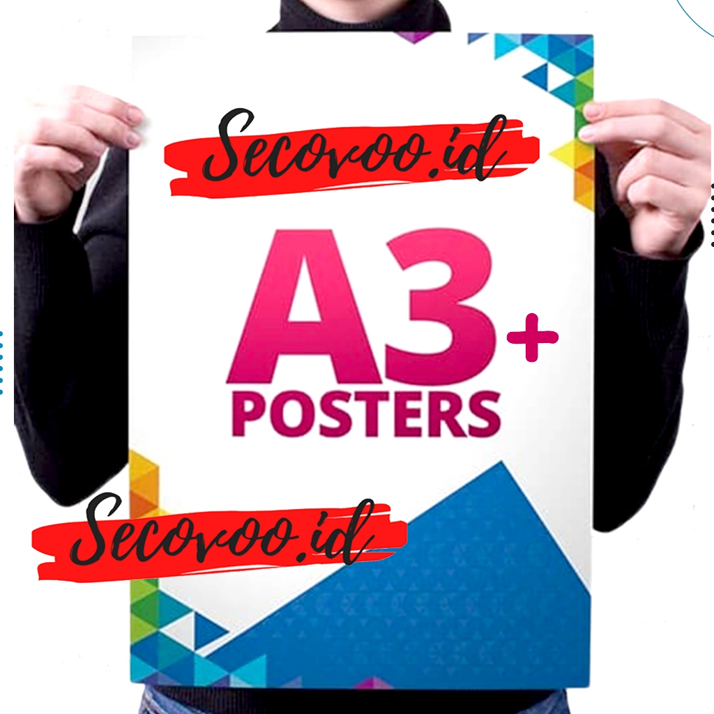 Jual CETAK POSTER UKURAN A3+ CUSTOM GRATIS DESAIN | Shopee Indonesia