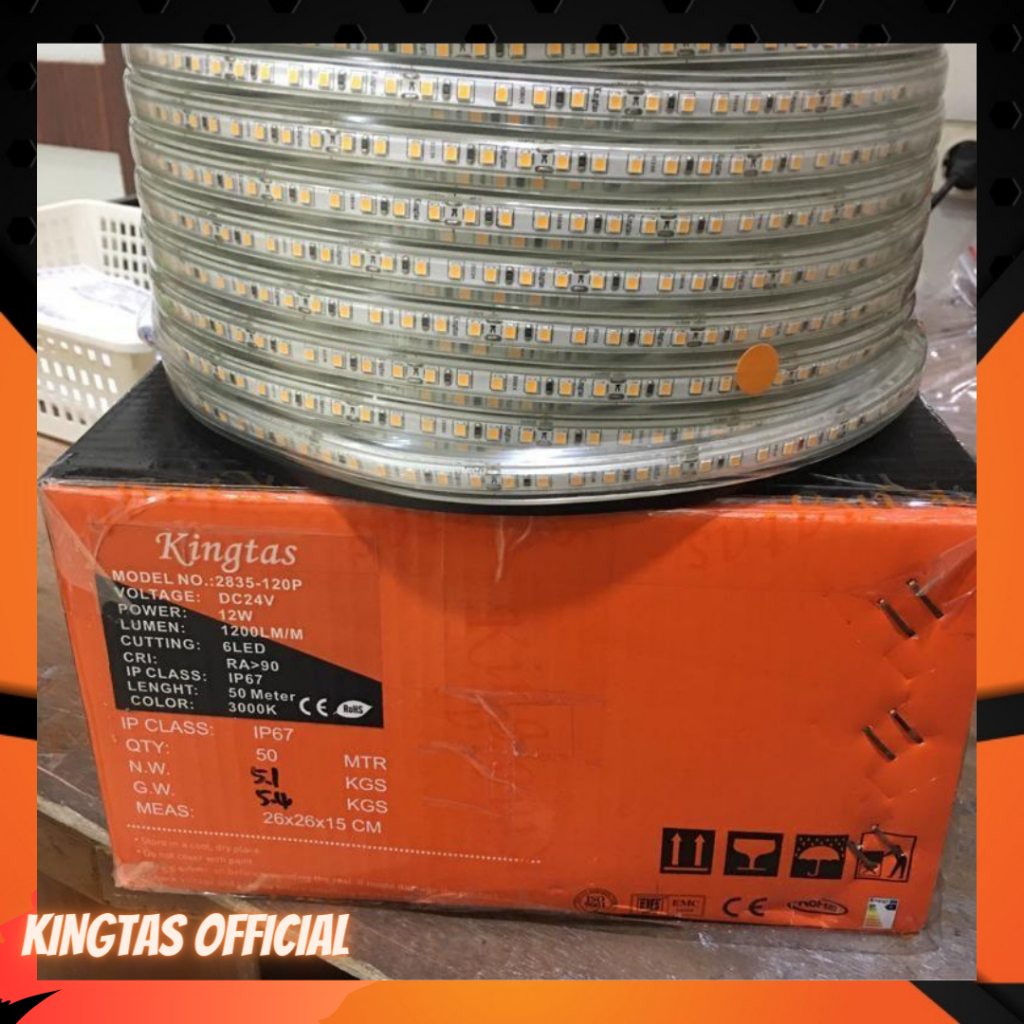 Jual KT 2835 STRIP IP67 12V 24V 120LP 50M/ROLL | Shopee Indonesia