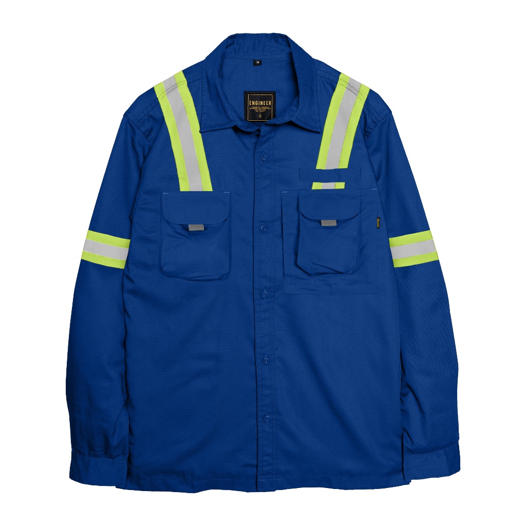 Jual Engineer Workwear - LOGGING WEARPACK BLUE, Kemeja Panjang / Kemeja ...