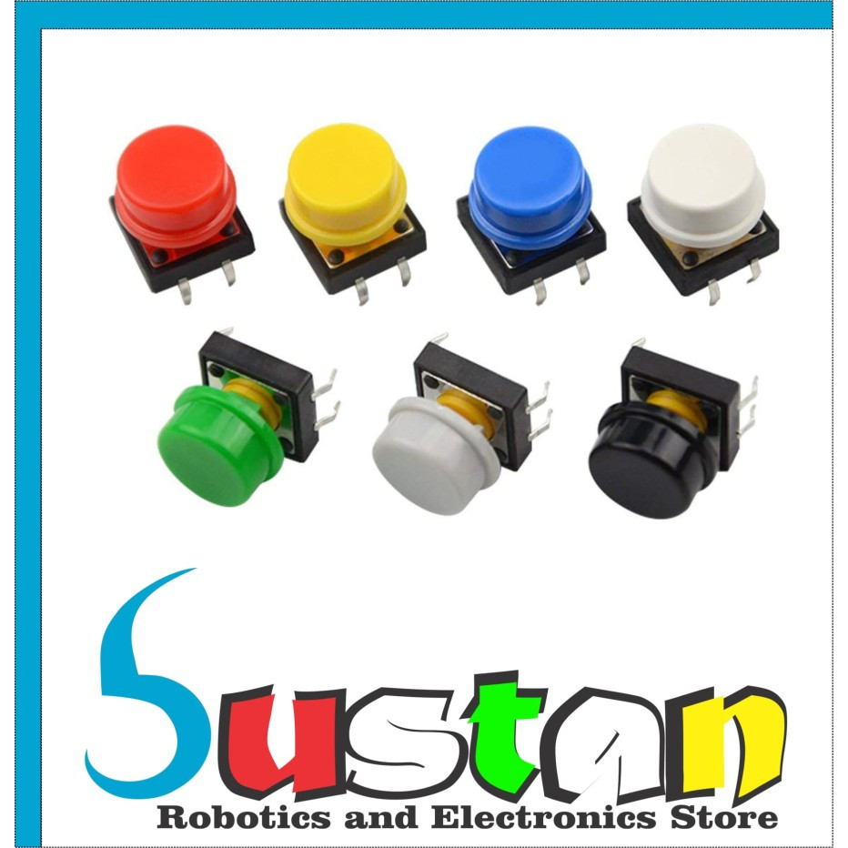 Jual Momentary Tactile Push Button 4p 4 Pin Switch OMRON B3F with Knob ...