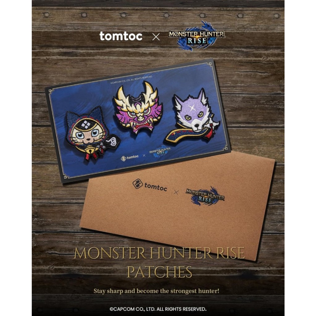 Jual Tomtoc x Monster Hunter Rise / Sunbreak Stickers Embroidery Patch ...