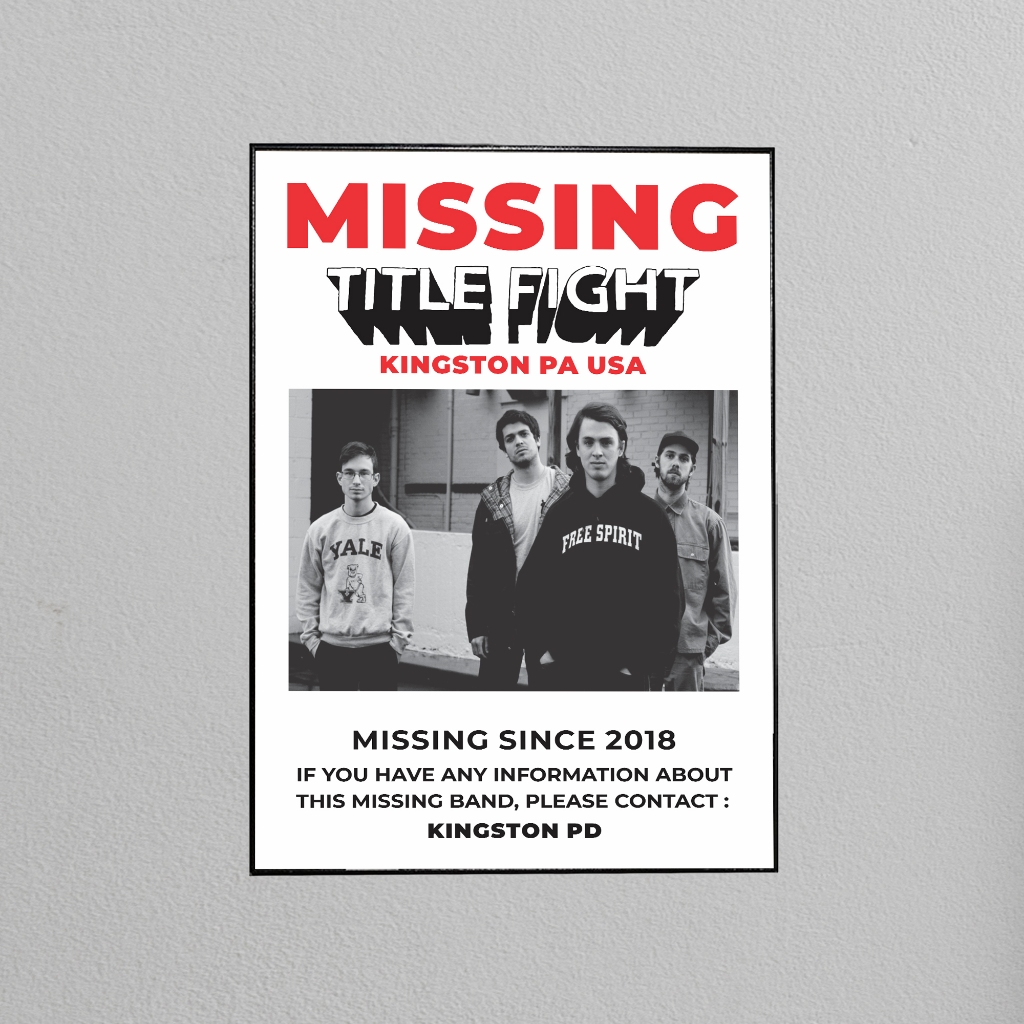 Jual TITLE FIGHT Poster + Frameblock / Bingkai Ukuran 45x30 BAND ...
