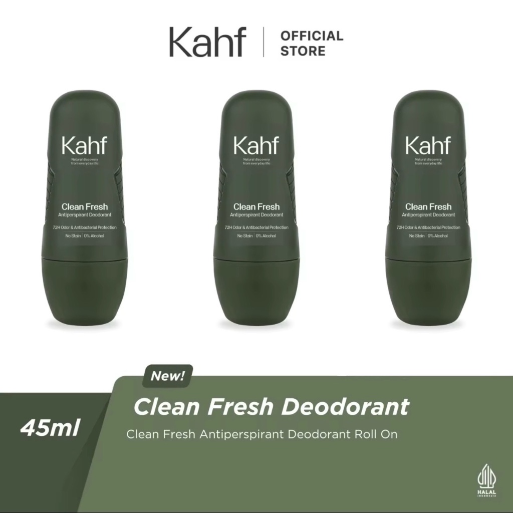Jual KAHF Antiperspirant Deodorant Roll On Triple Pack Indonesia ...