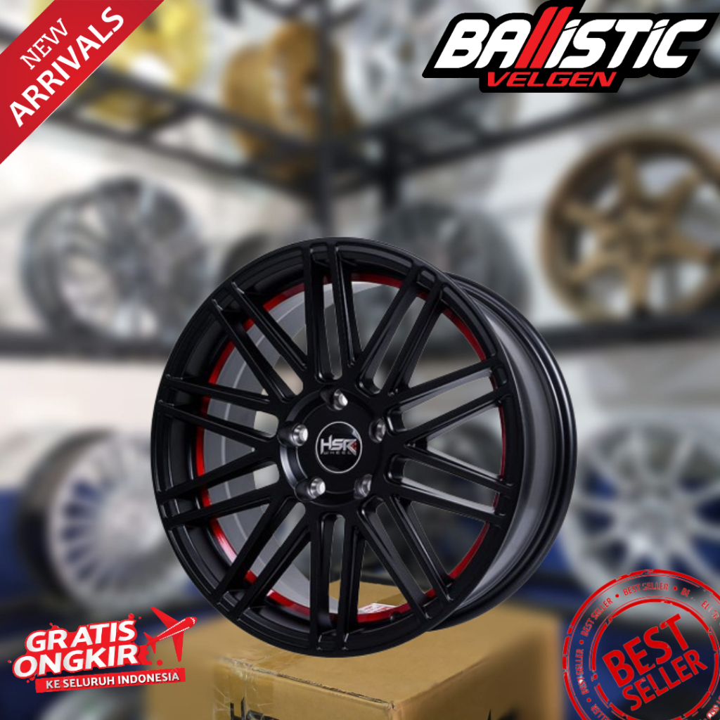 Jual Velg Mobil Model Racing HSR ORIGINAL Ring 17 HSR TAMURA Lebar 7,5 Rata Baut 5x114,3 Single ...