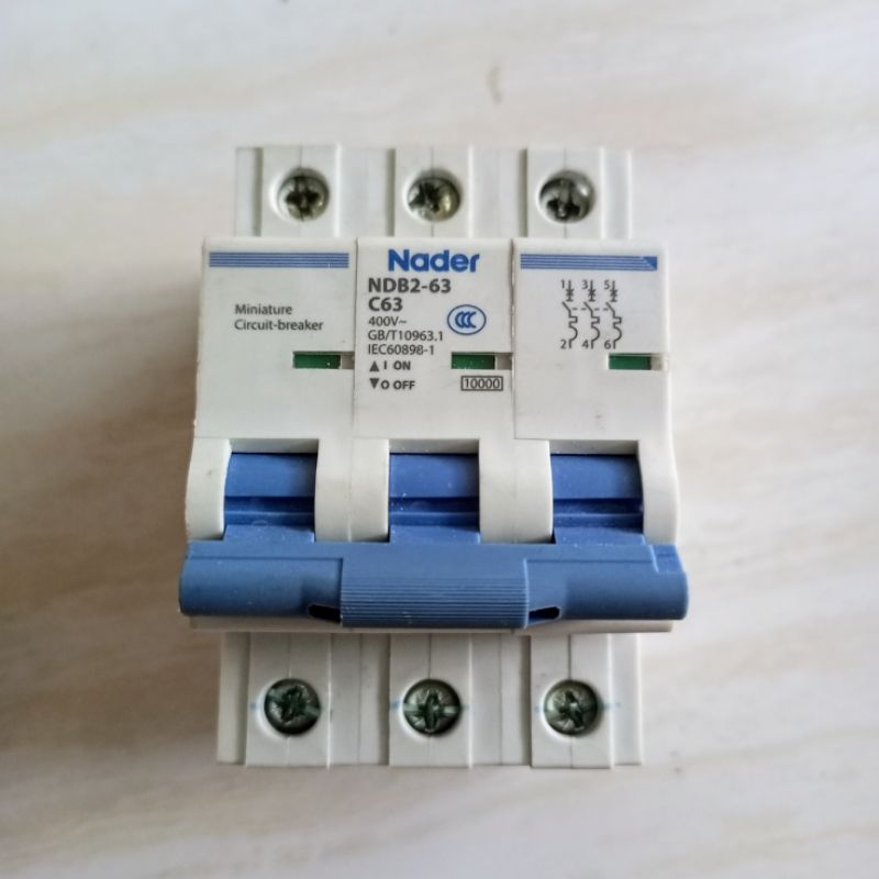 Jual mcb 3 phase nader 63a | Shopee Indonesia