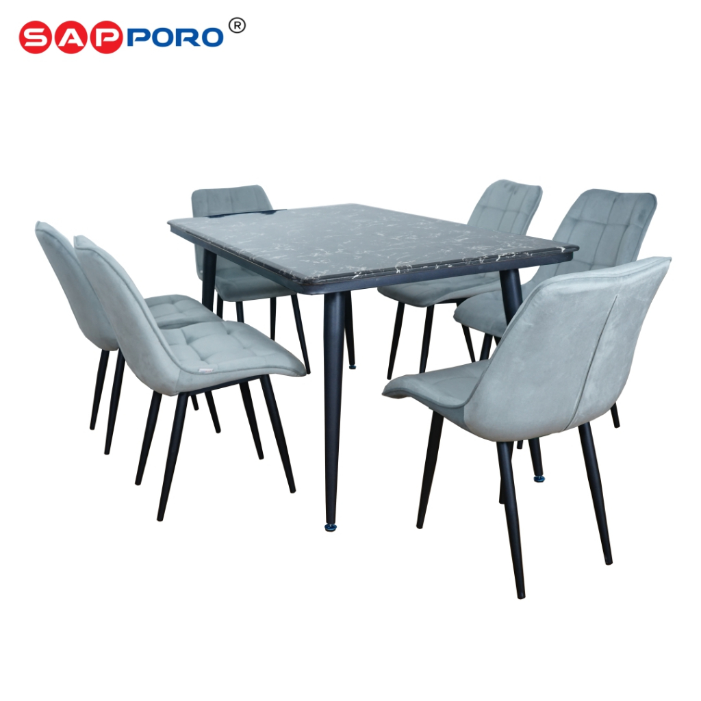 Jual SAPPORO CASTELLO - Meja Makan Set Marmer | Dining Set Marmer ...