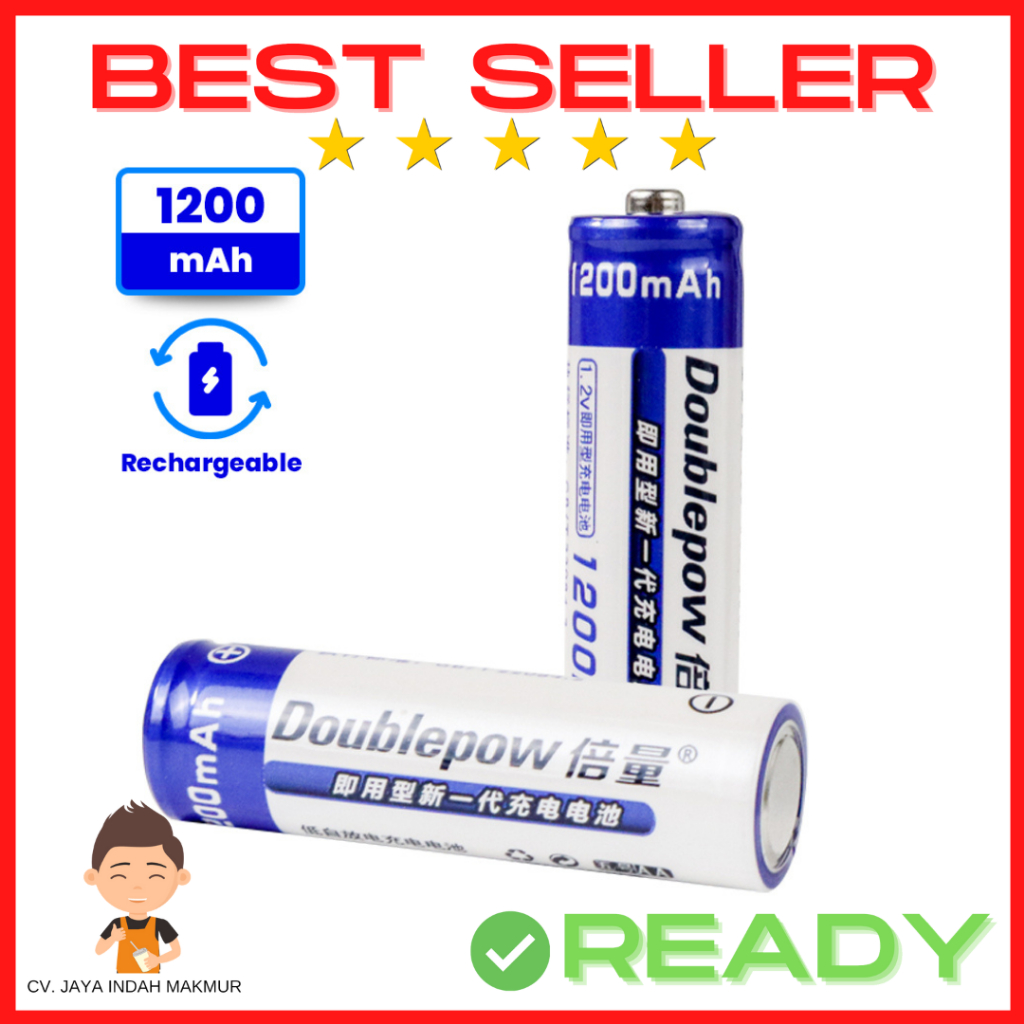 Jual Baterai Charger Batu Batre Cas Rechargeable Battery AA / AAA ...