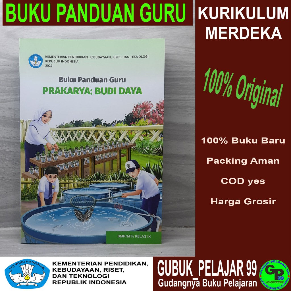Jual Buku Panduan Guru PRAKARYA (Budi Daya IX) Untuk SMP/MTs Kelas 9 Kurikulum MERDEKA ...