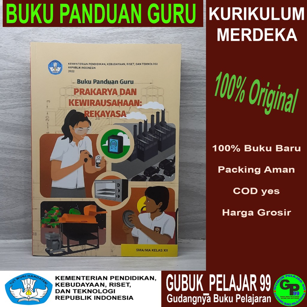 Jual Buku Panduan Guru PRAKARYA DAN KEWIRAUSAHAAN (Rekayasa XII) Untuk SMA/SMK Kelas 12 ...