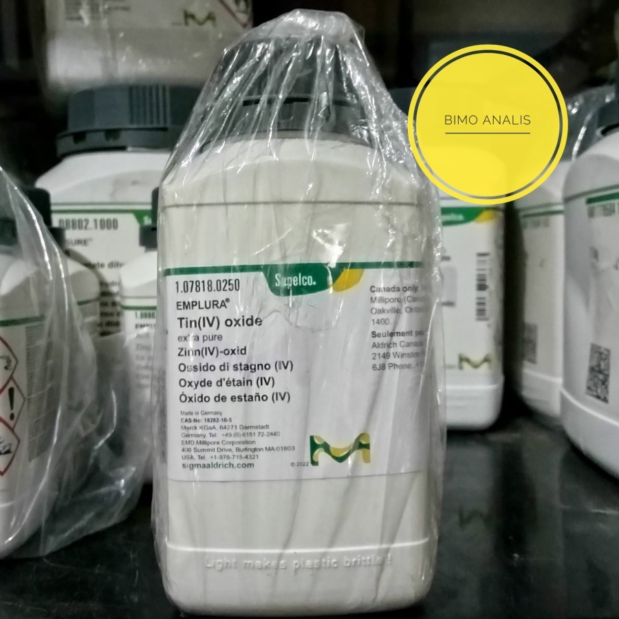 Jual TIN IV OXIDE EXTRA PURE 250GR Merck 107818 / TIMAH IV OKSIDA ...