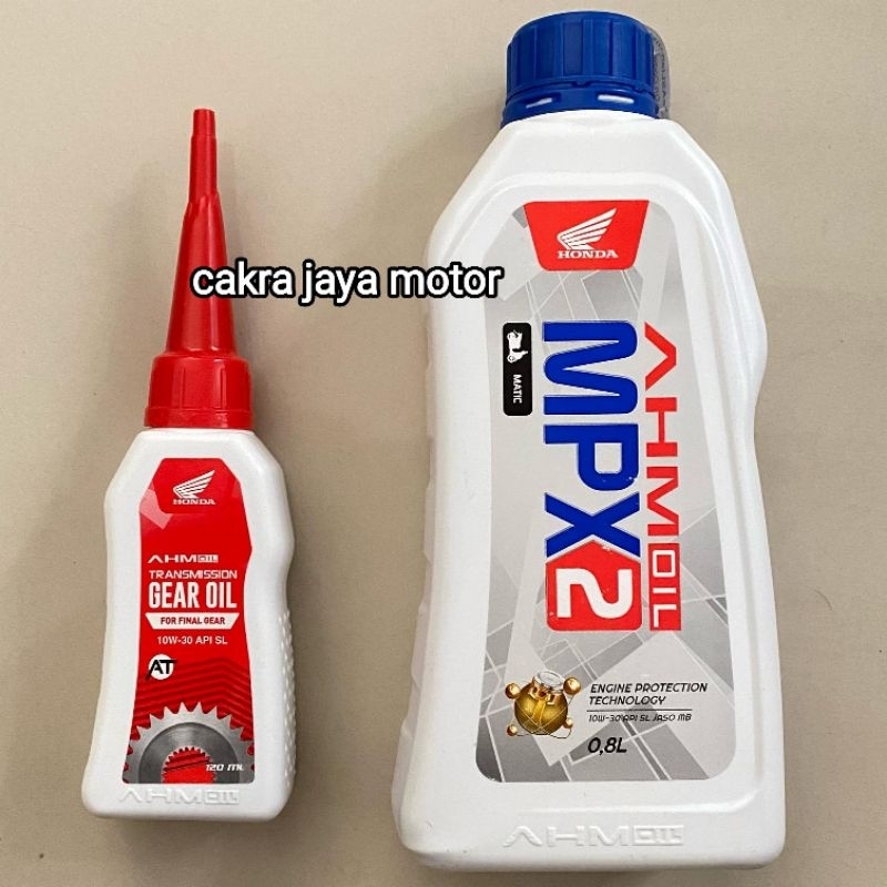 Jual PAKET HEMAT Oli AHM MPX2 800ml + Oli Gardan AHM 120ml | Shopee ... Jual PAKET HEMAT Oli AHM MPX2 800ml + Oli Gardan AHM 120ml | Shopee ...