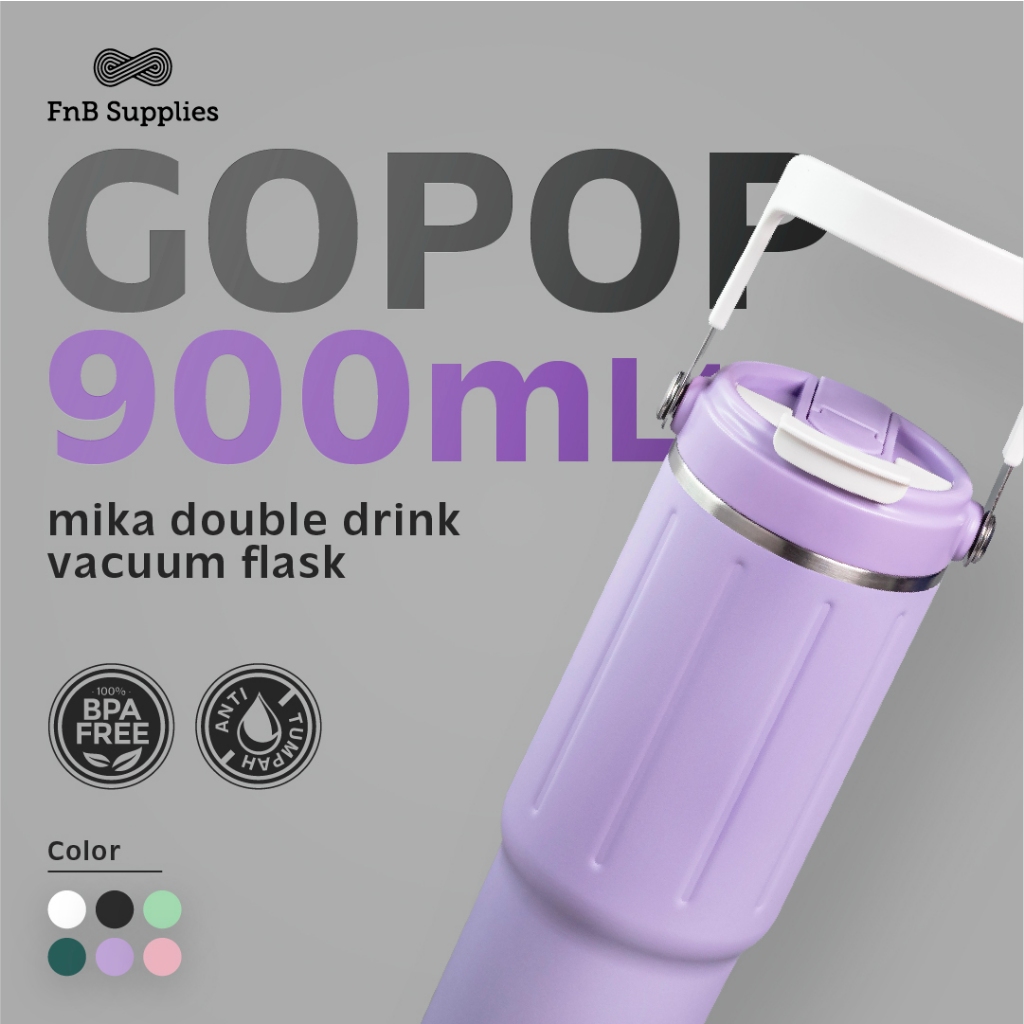 Jual GOPOP Termos Tumbler Air Minum Stainless Steel 900 Ml | Shopee Indonesia