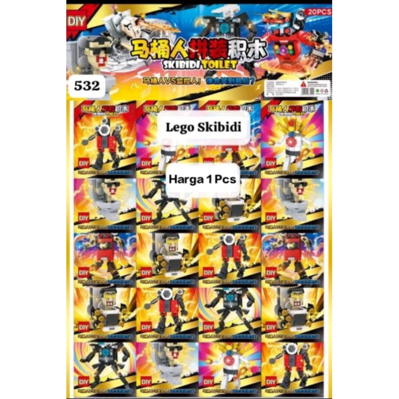 Jual DIY LEGO SKIBIDI - LEGO RAKIT SKIBIDI - LEGO RAKIT / LEGO VIRAL ...