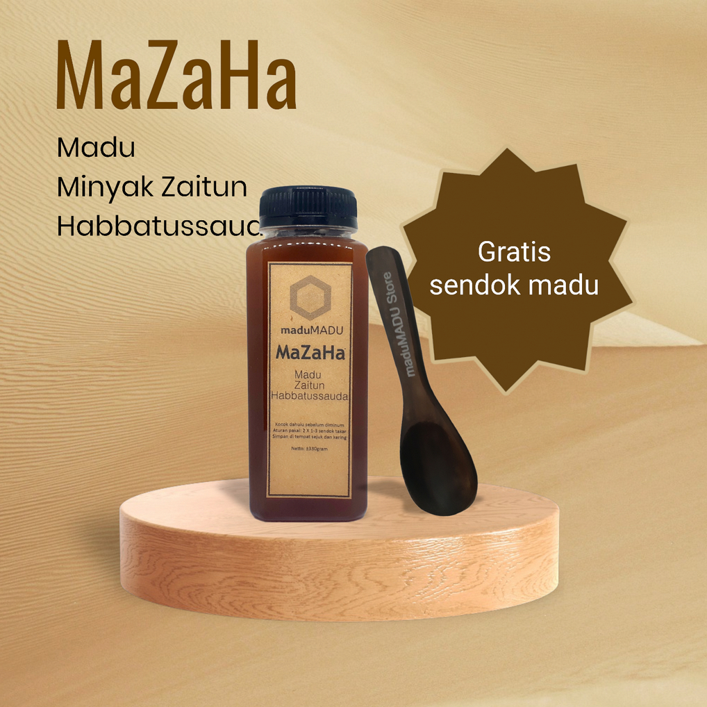 Jual MaZaHa - Kombinasi Madu, Minyak Zaitun & Habbatussauda 330gram ...