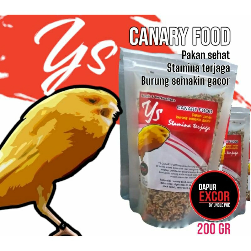 Jual pakan kenari YS canary food excor 200 gr | Shopee Indonesia